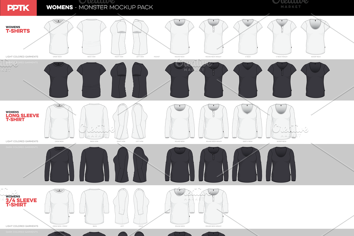 Vector Clothing Mockups Pro