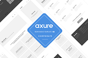 Axure Responsive Corporate template2, a Wireframe Template by Humble UX ...