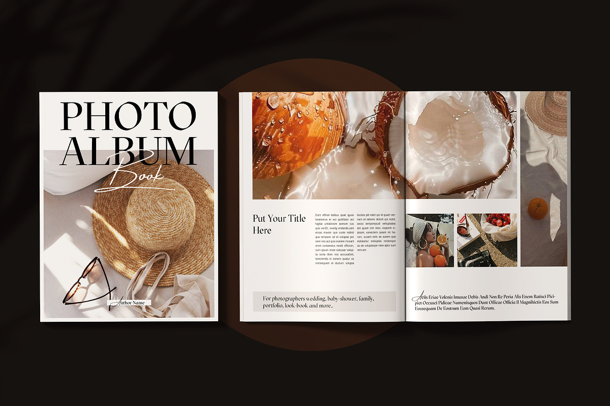 Photo Album Book Template