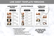 35 Editable Line Sheet Templates | Creative Market