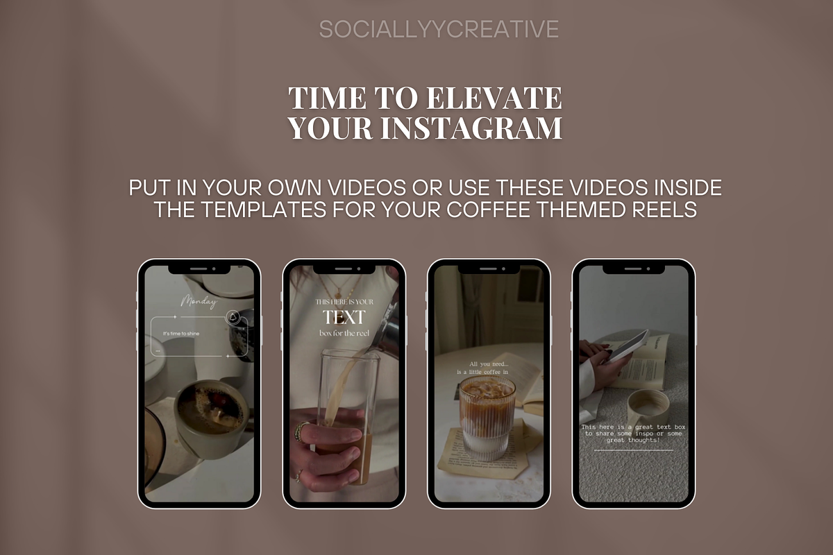 50 Coffee Instagram Reel Templates