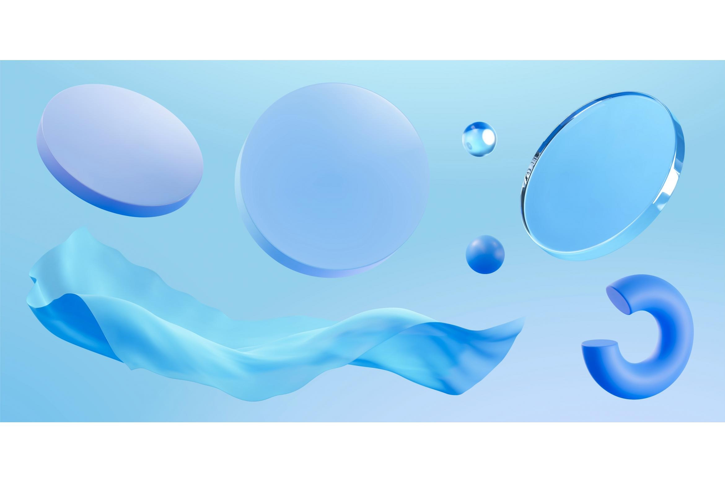 Set of 3D geometric elements, an Object Graphic by TotallypicRF