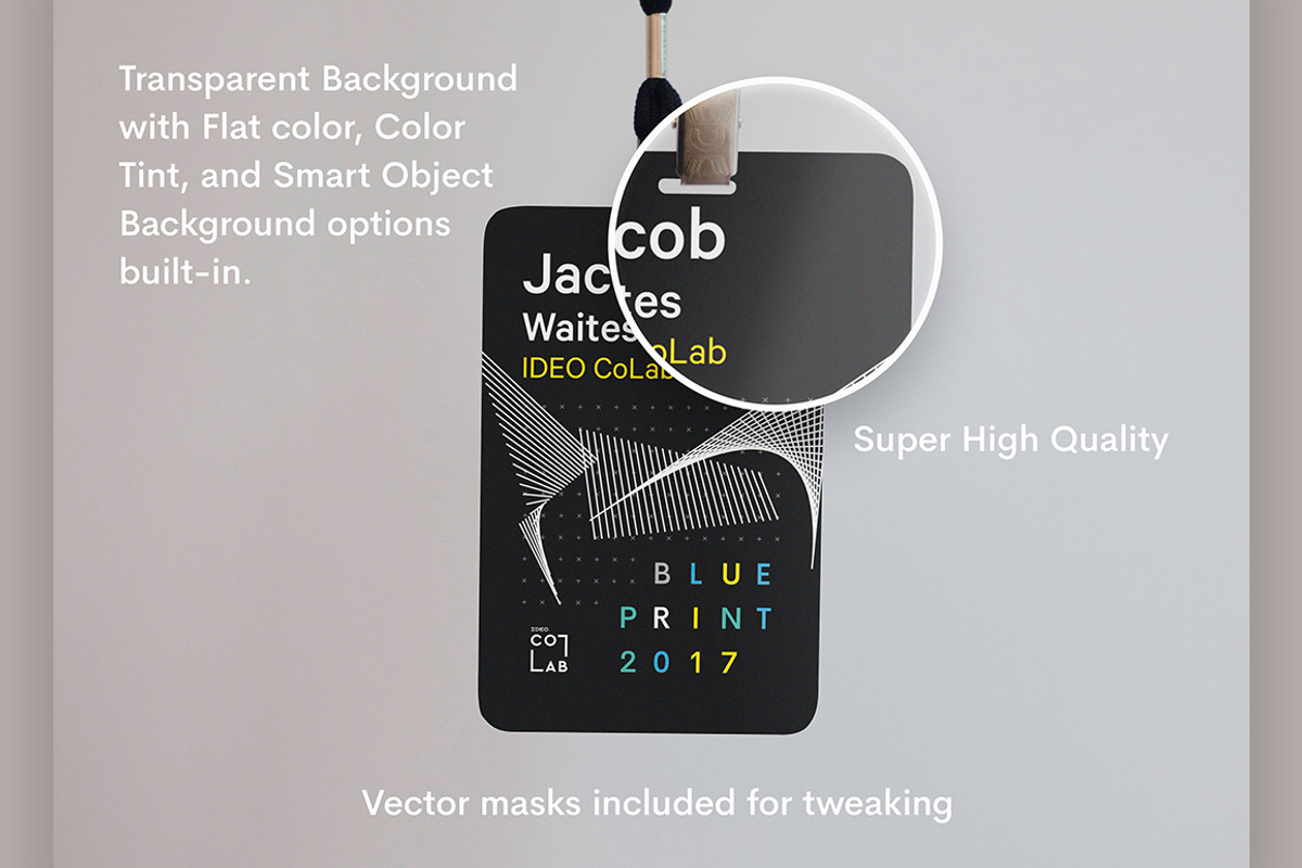 Conference Name Tag Mockup, a Product Mockup by Jacob Waites