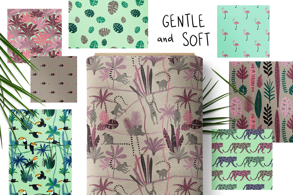 Jungle Patterns, a Pattern Graphic by Annakniaz