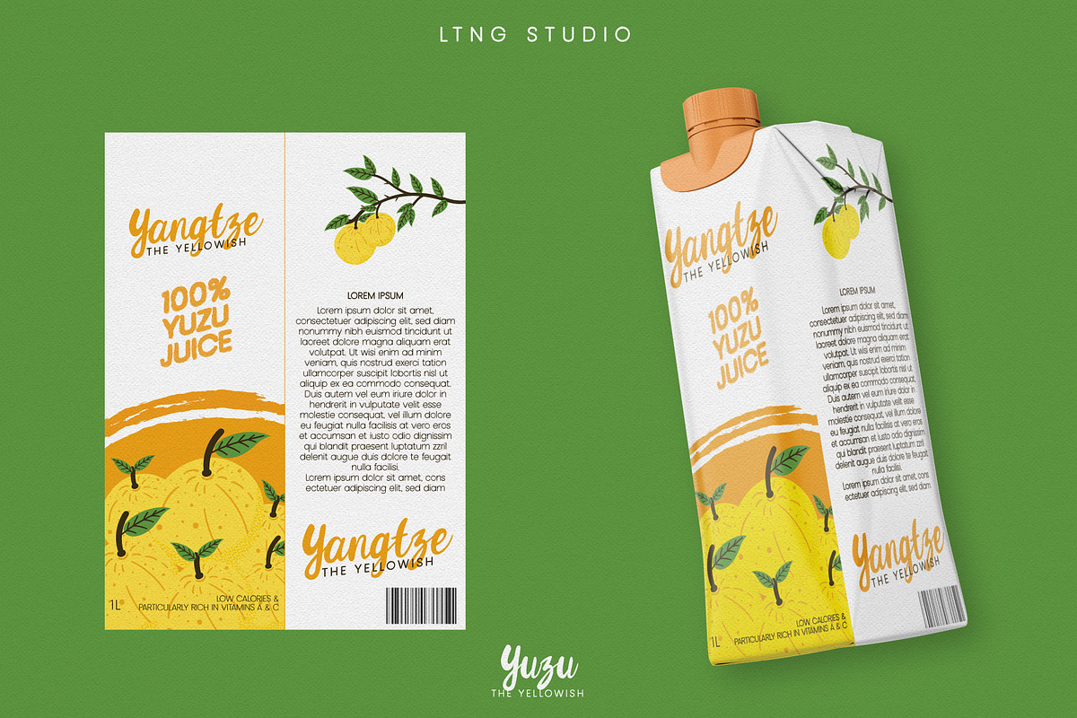 Yuzu The Yellowish Font Duo, a Script Font by LTNG STUDIO