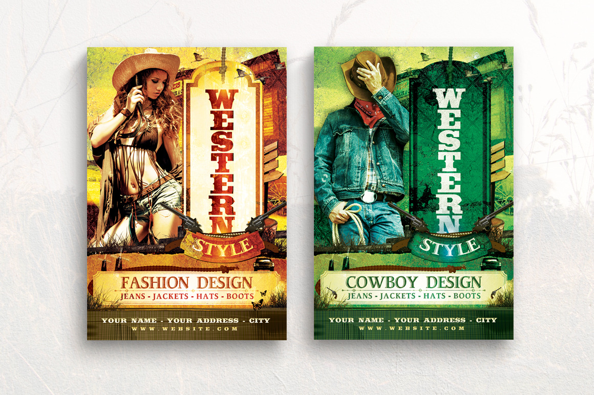 Western Style Flyer Template, a Flyer Template by Touringxx Creative Studio