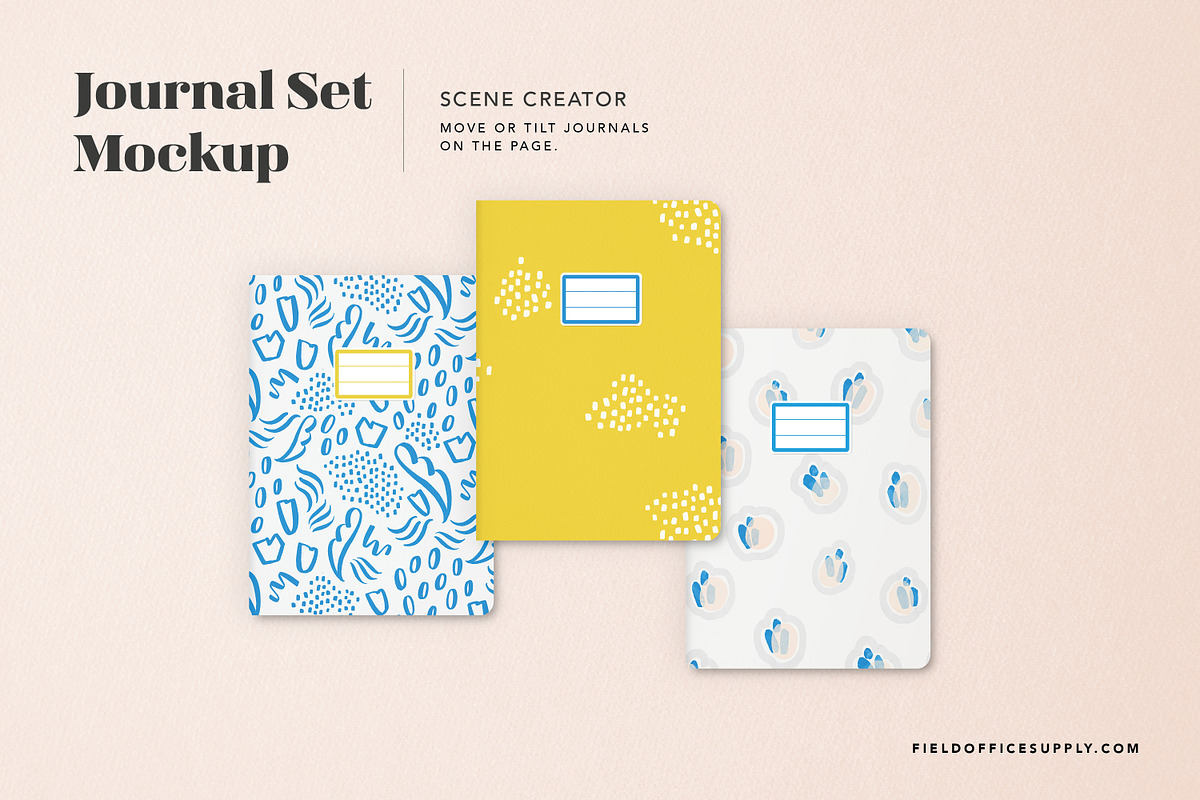 Notebook Mockup Scene Creator, a Books & Magazine Mockup by Field Office