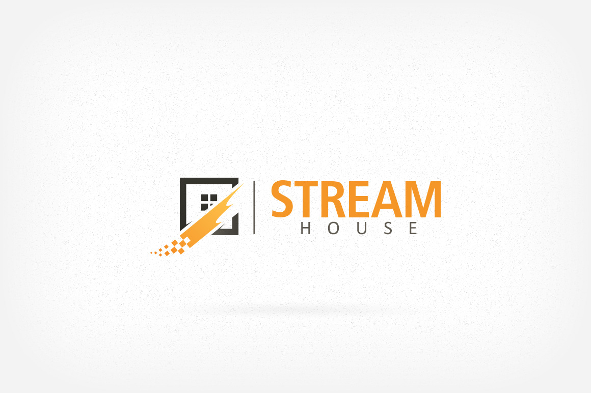 Stream House Logo, a Branding & Logo Template by NasirGrfx