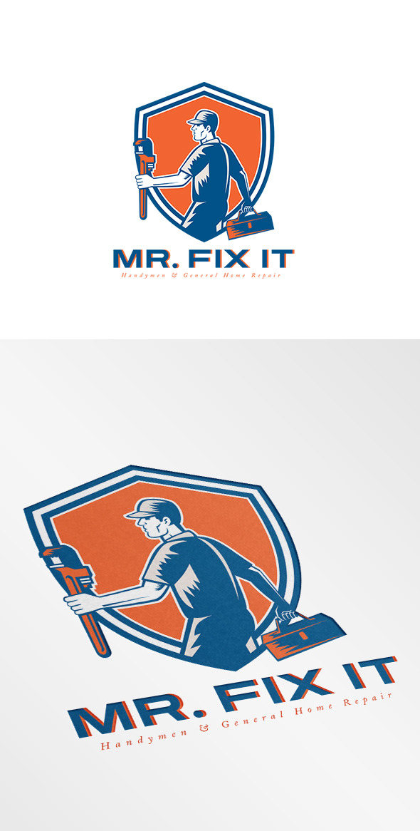 Mr. Fix It General Home Repair Logo, a Branding & Logo Template by ...