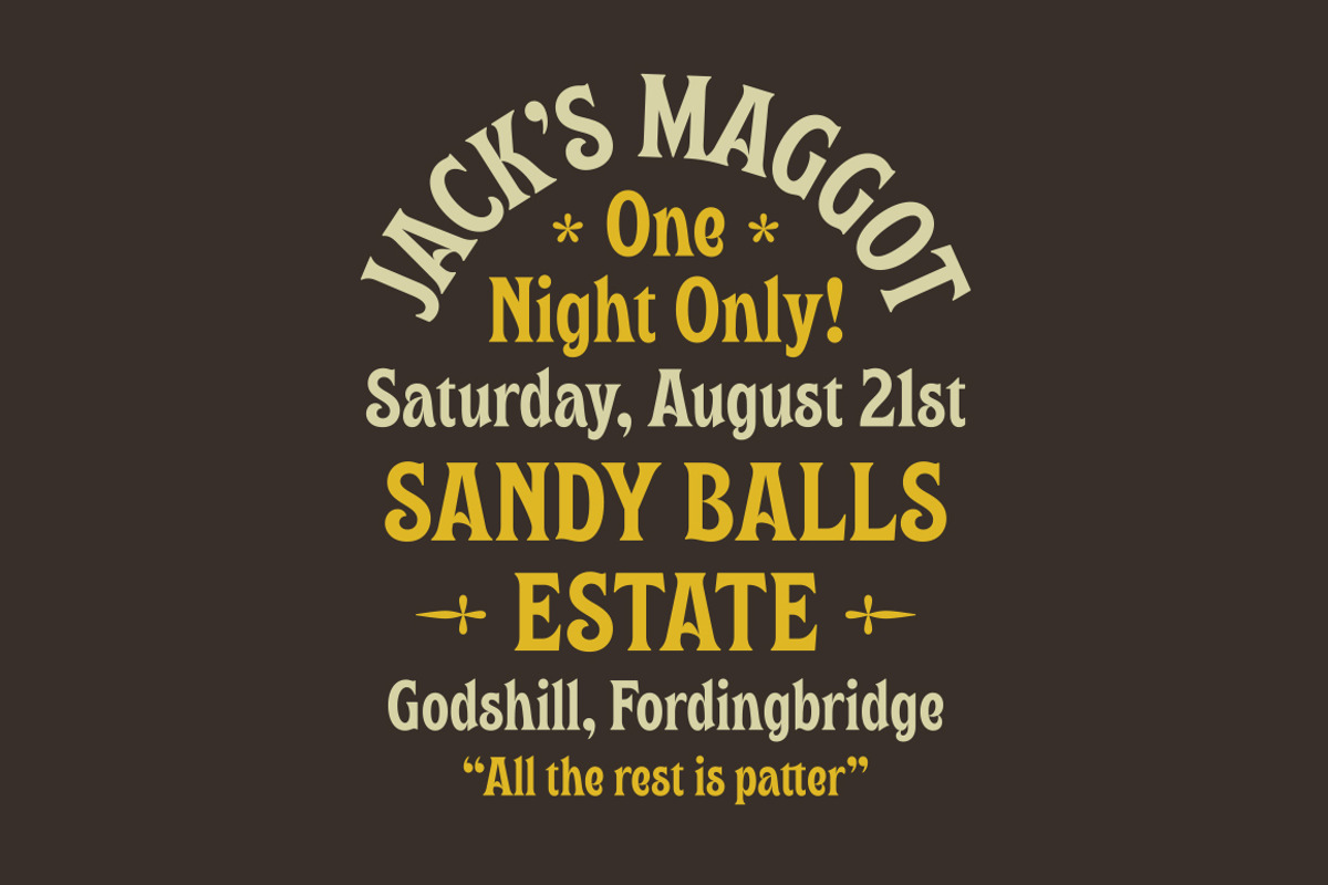 Jack’s Maggot, a Font by Simon Walker