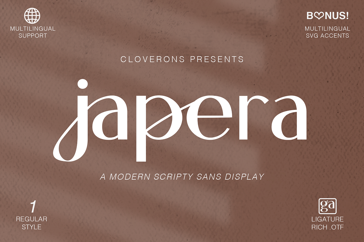 Japera - Scripty Sans Serif Display