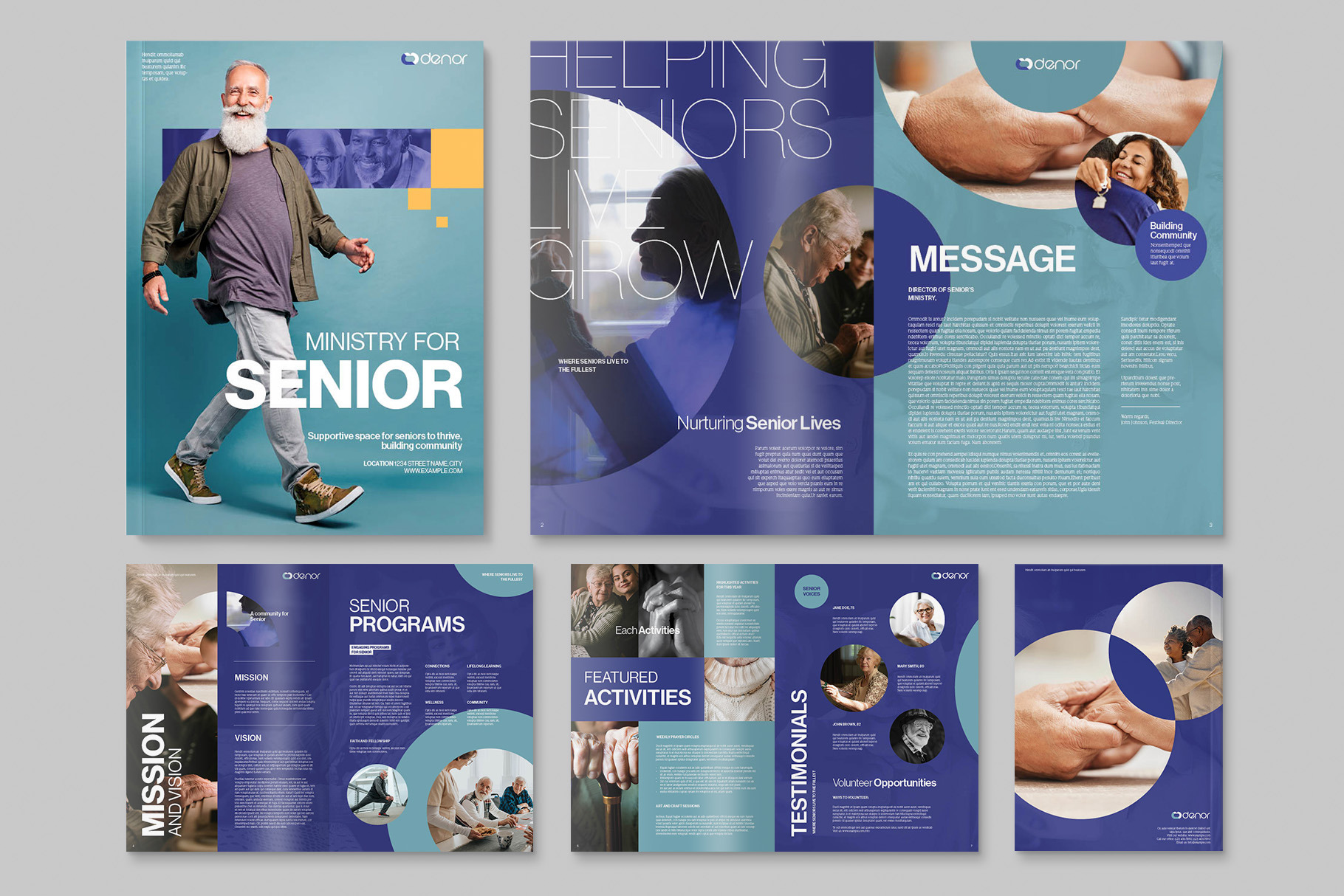 Senior Ministry Brochure Template, a Brochure Template by BrandPacks