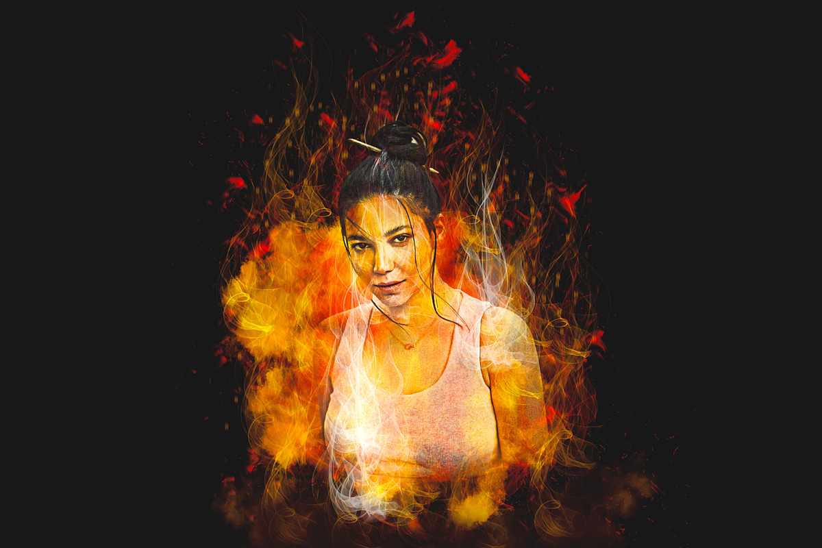 Burning Effect Photoshop Action, an Action Add-On by Studio Retouch