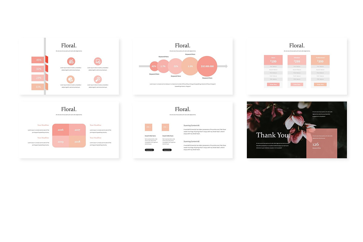 Floral - Google Slides Template, a Presentation Template by AQR Studio