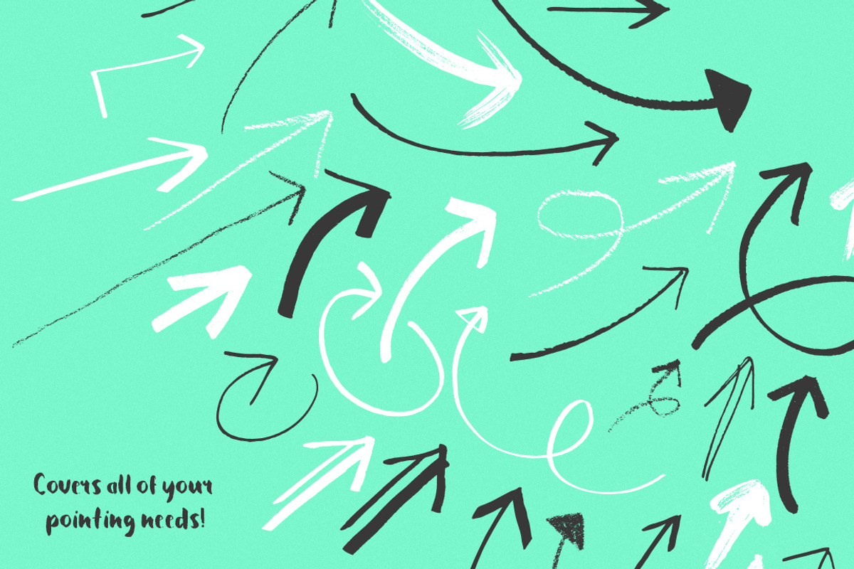 Handmade Vector Arrow Collection, an Object Graphic by Abbie May