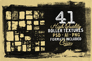 41 Roller Paint Textures, a Texture Graphic by Tom Chalky