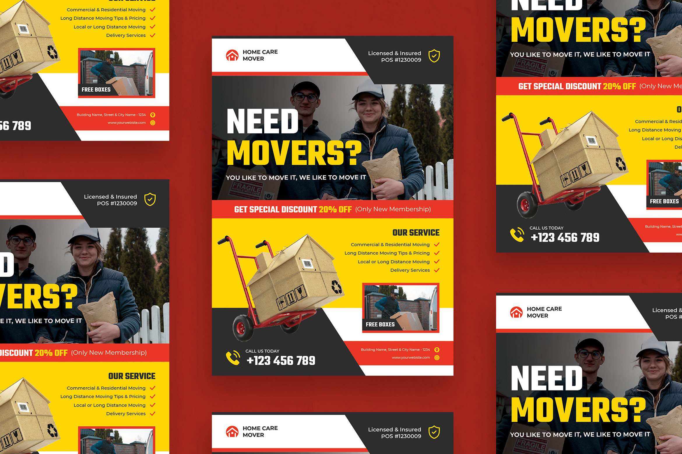 Moving Service - Flyer, a Flyer Template by Haidezign