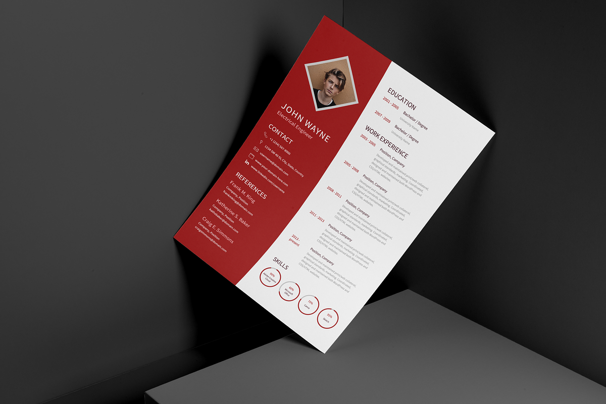 Oliver - Resume Template, a Resume Template by Slidesmash