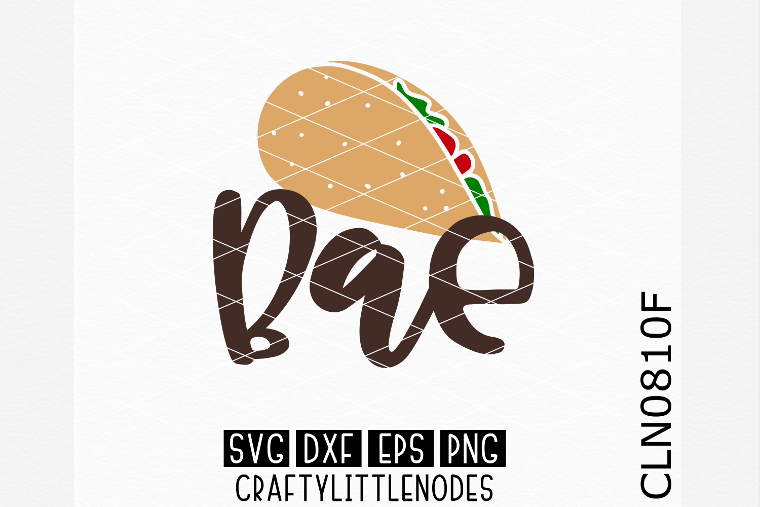 Tacos Are Bae, a Food Illustration by CraftyLittleNodes