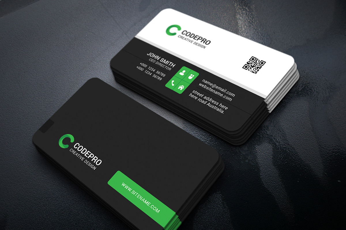 Standard Business Card, a Business Card Template by Creative_Arts