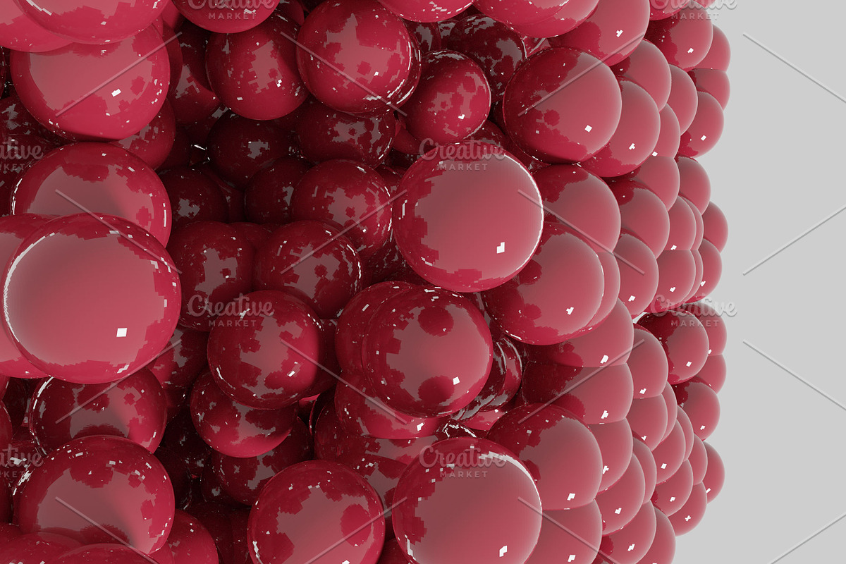 Reflective Abstract Red Spheres, a Texture Graphic by The_DrX ...