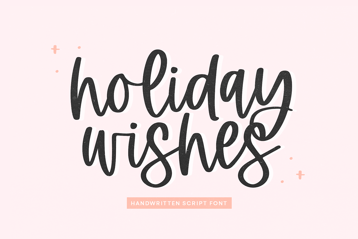 Holiday Wishes | Modern Script Font, a Script Font by KA Designs