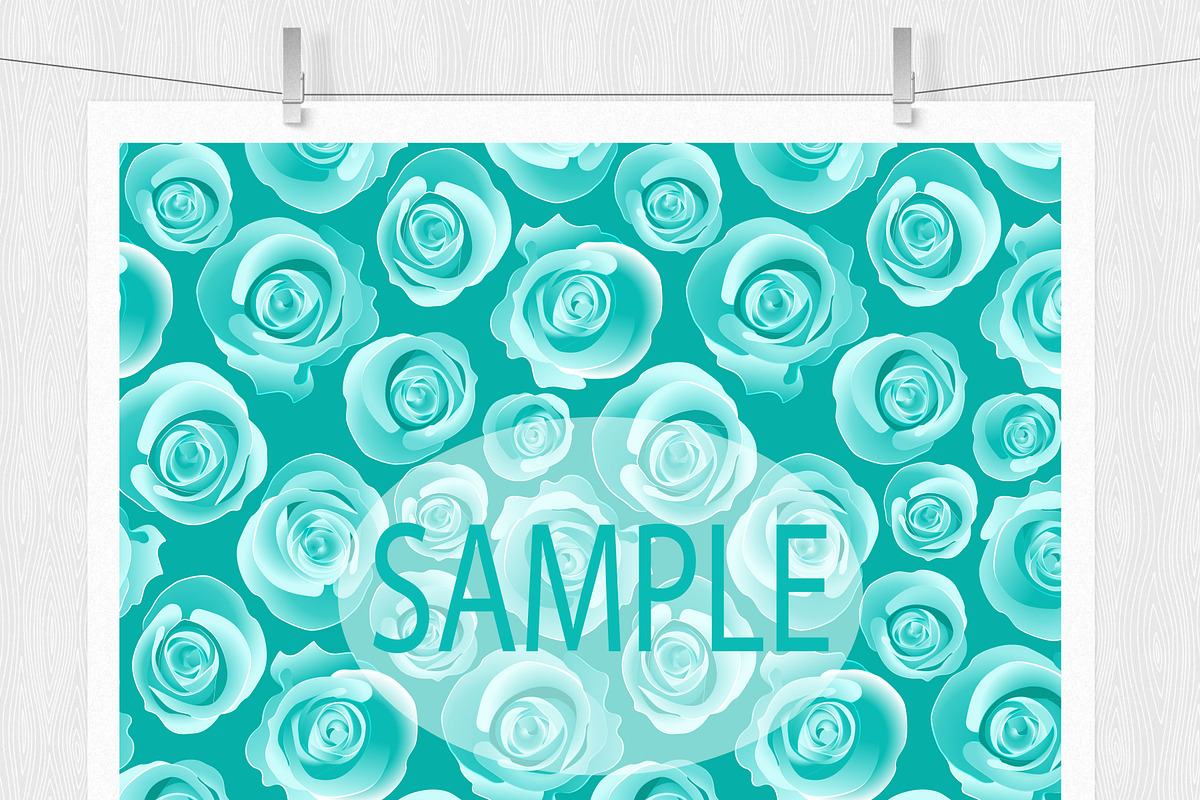 Wedding Digital Paper Something Blue, a Pattern Graphic by Leska's ...