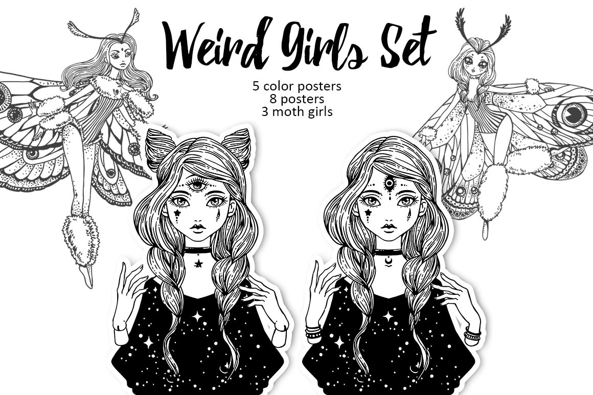 Weird Girls Set, an Object Graphic by Anastasia