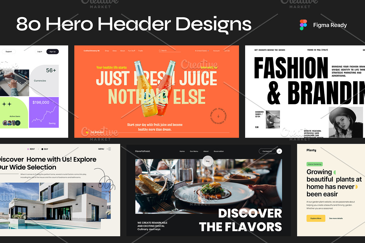 80 Hero Header Designs