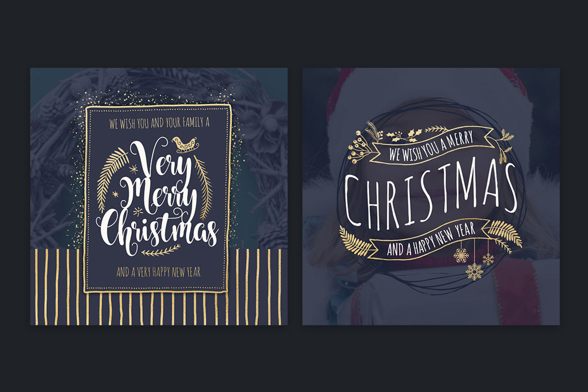 Christmas Social Media Layouts, a Templates & Theme by Medialoot