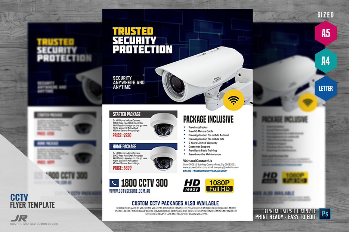 CCTV Shop Promo Flyer, a Flyer Template by PSDPixel