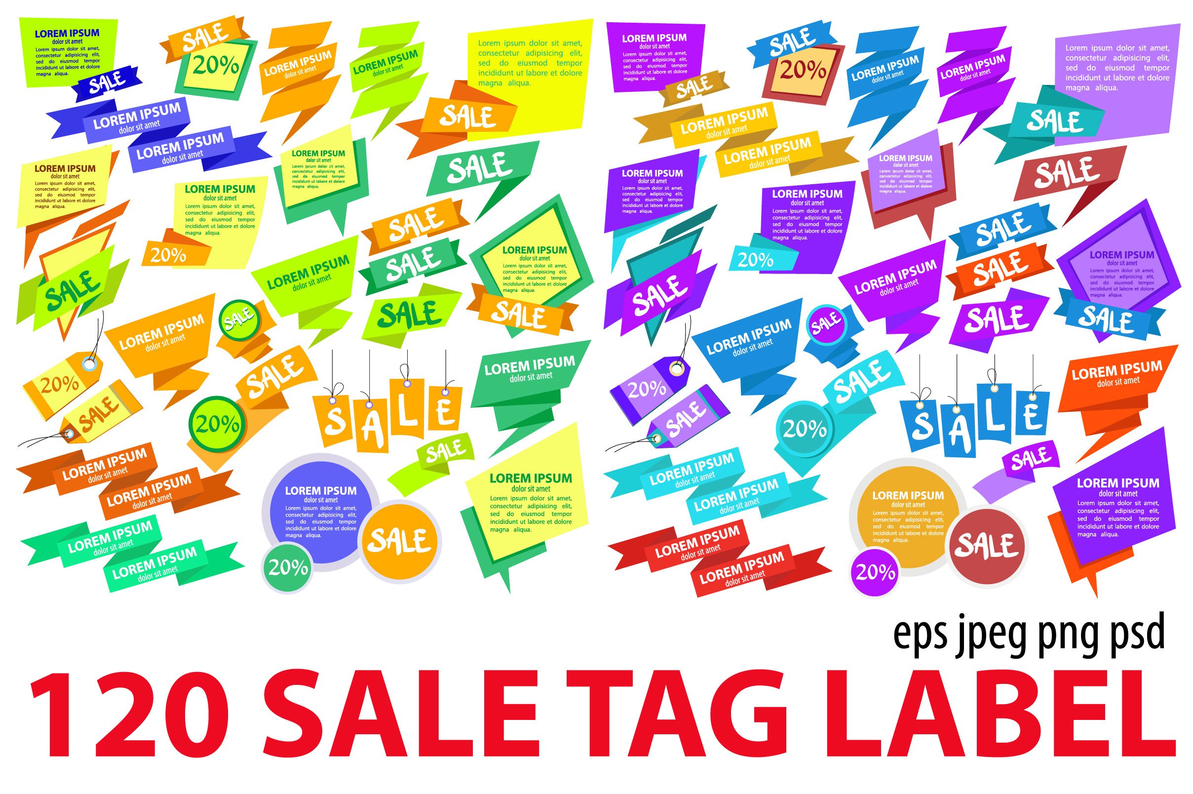 Set of tags and banners, an Illustration by It's Time to Designs