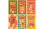 fast food stickers collection | Food Illustrations ~ Creative Market