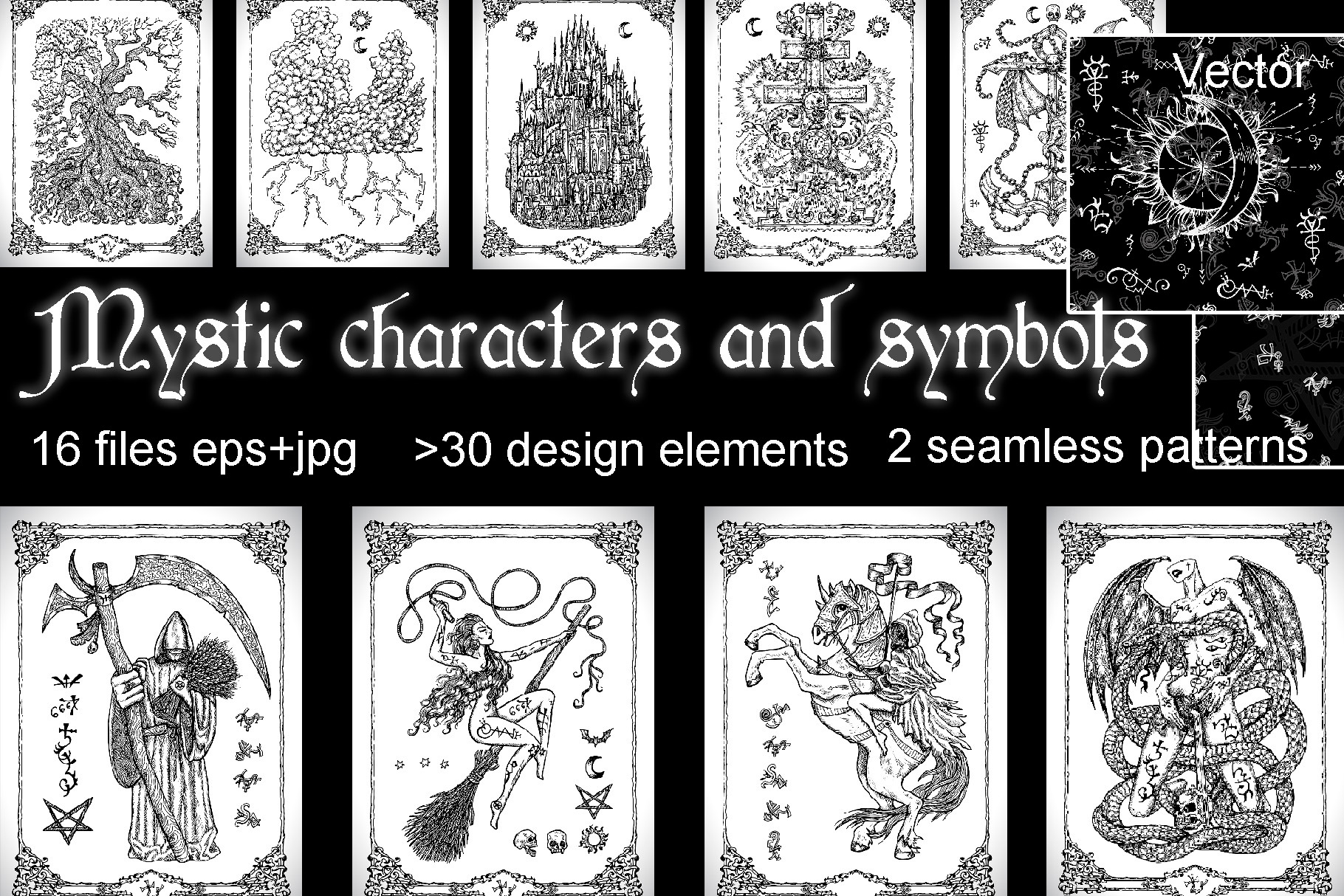 Mystic characters collection, an Animal Illustration by Samiramay