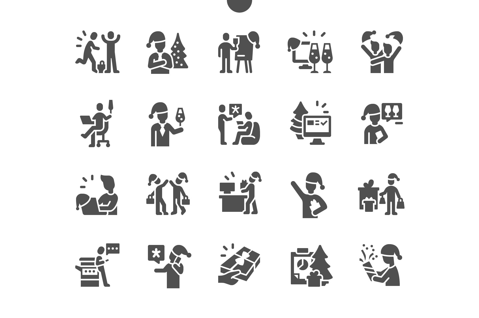 Christmas at work Icons, a Solid Icon by Palau
