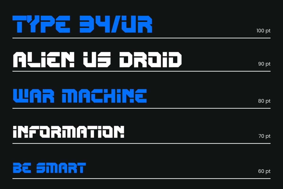 CARBON DROID - Techno Font