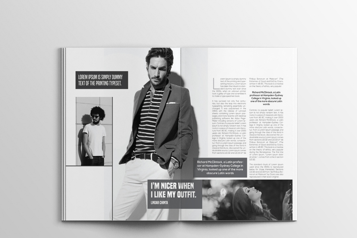 Divider Magazine Templates, a Magazine Template by MRI STUDIO