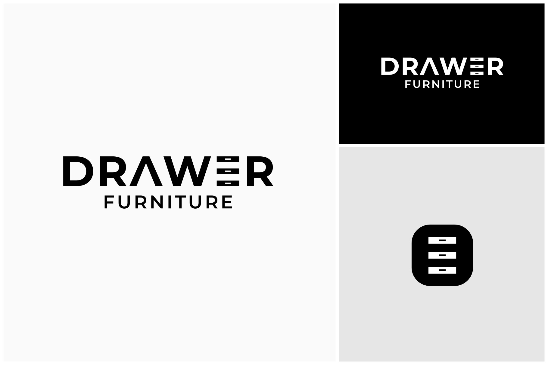 Drawer Furniture Wordmark Logo, a Branding & Logo Template by sore.studios