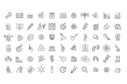 15 Outlined Science Icons | Outline Icons ~ Creative Market