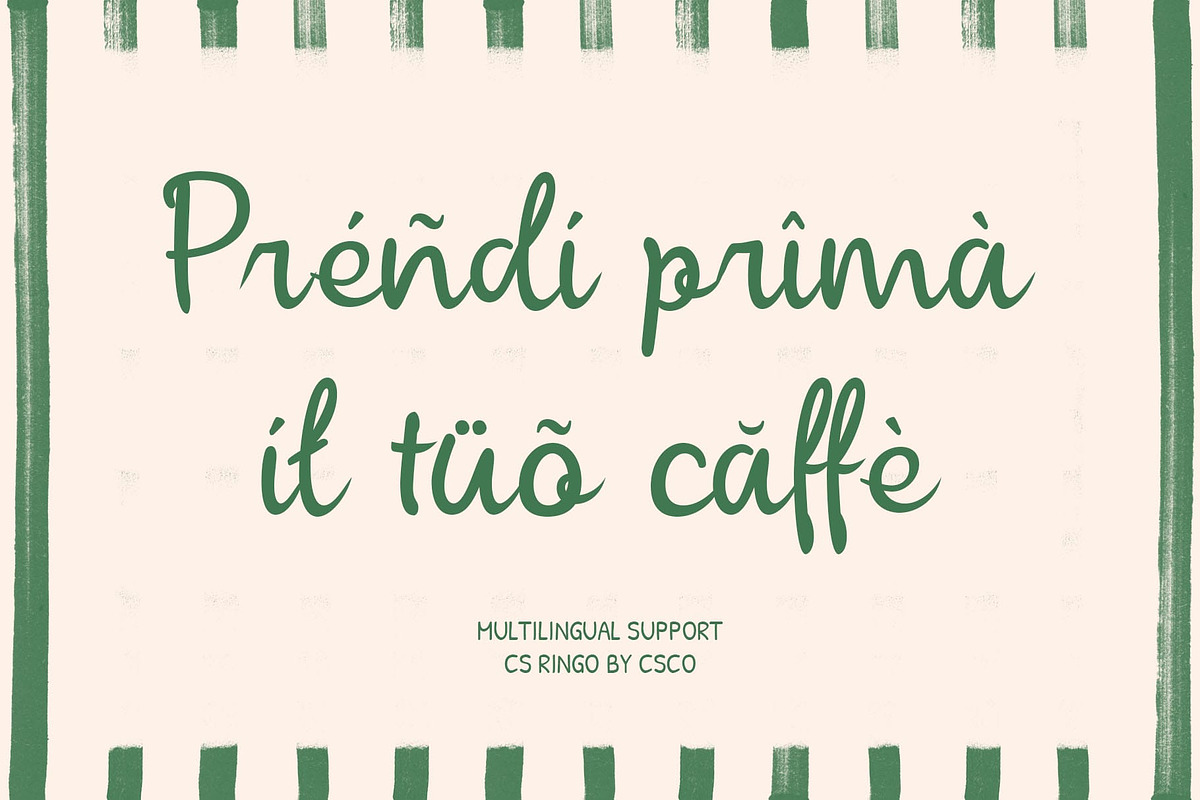 CS Ringo – Handwritten Script Font, a Script Font by Craft Supply Co.