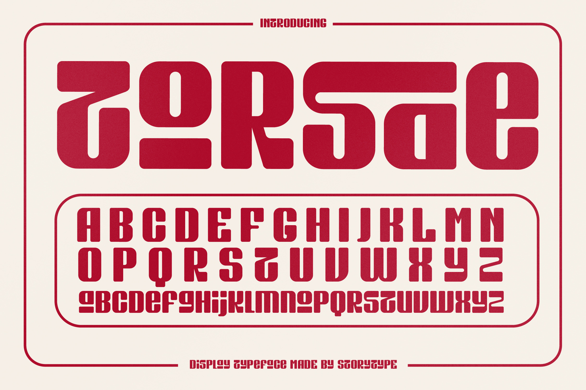 Torsae Display Typeface Font, a Sans Serif Font by Storytype Studio