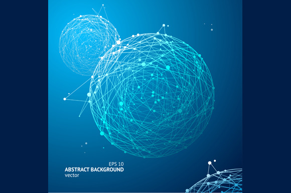 Abstract Geometry Sphere Background, a Technology Illustration by ...