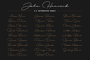 John Hancock - A Signature Font, a Script Font by Jeremy Vessey