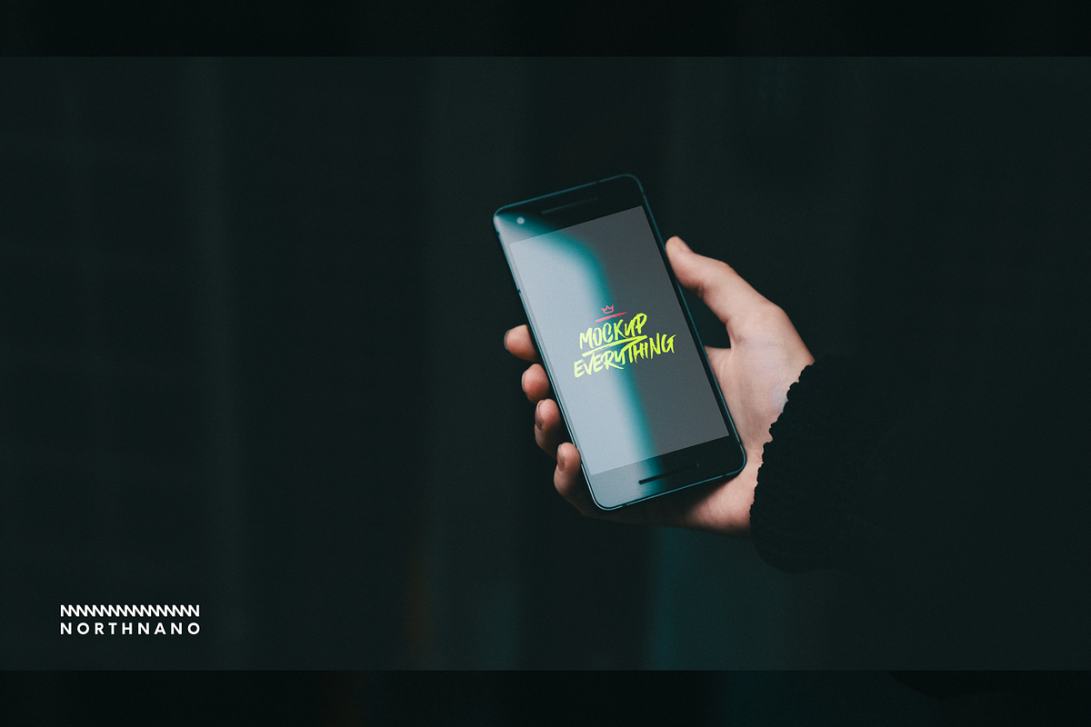 12 Google Pixel2 PSD Mockups, an iPhone Mockup by North&Nano