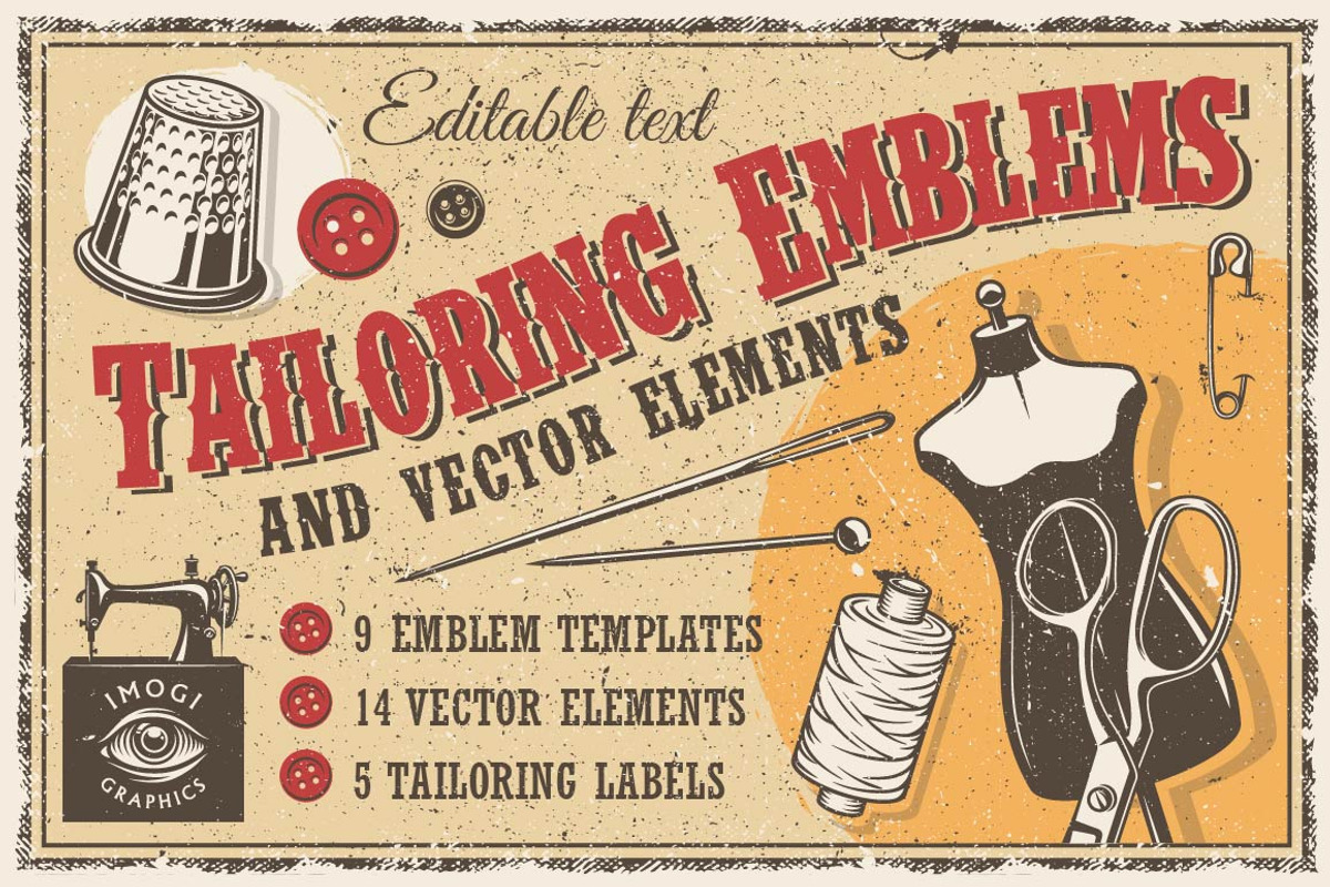 Tailor logo templates, a Branding & Logo Template by DGIM studio