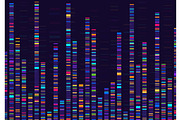 Genomic data visualization. Gene | Healthcare Illustrations ~ Creative ...