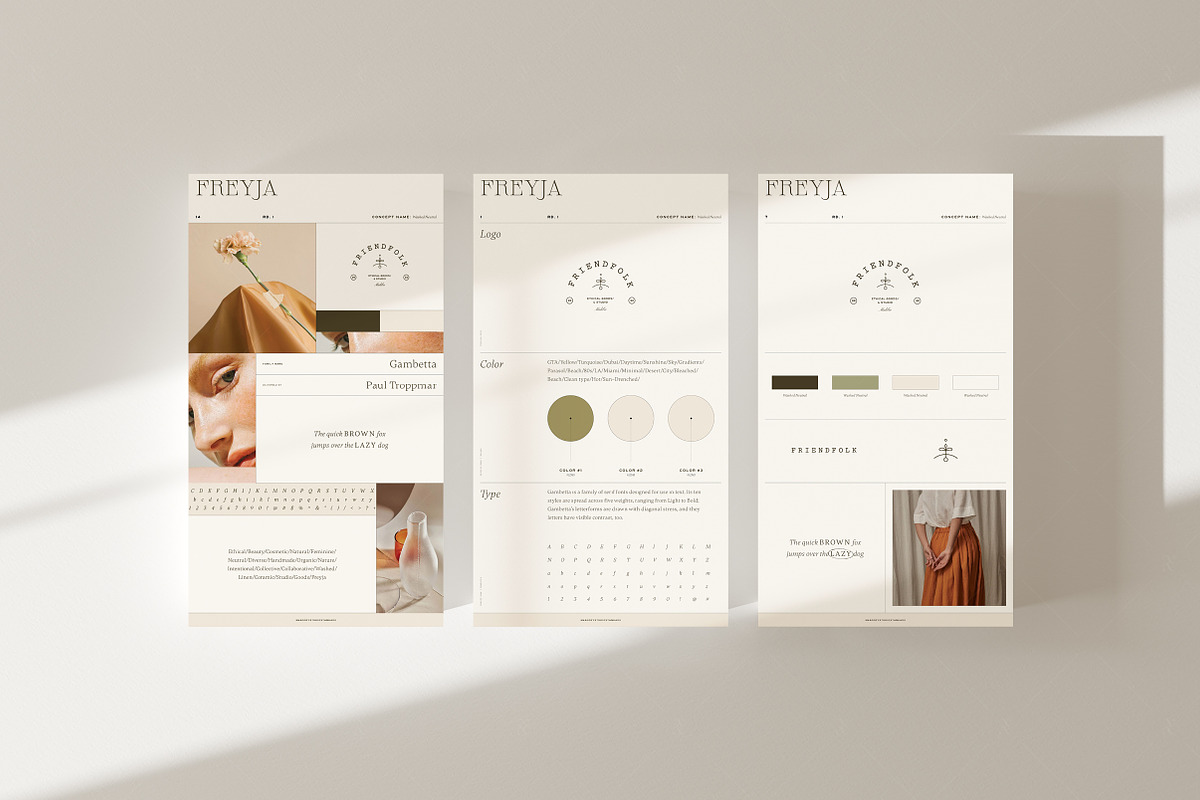Freyja | Brand Board Kit | Studio Standard