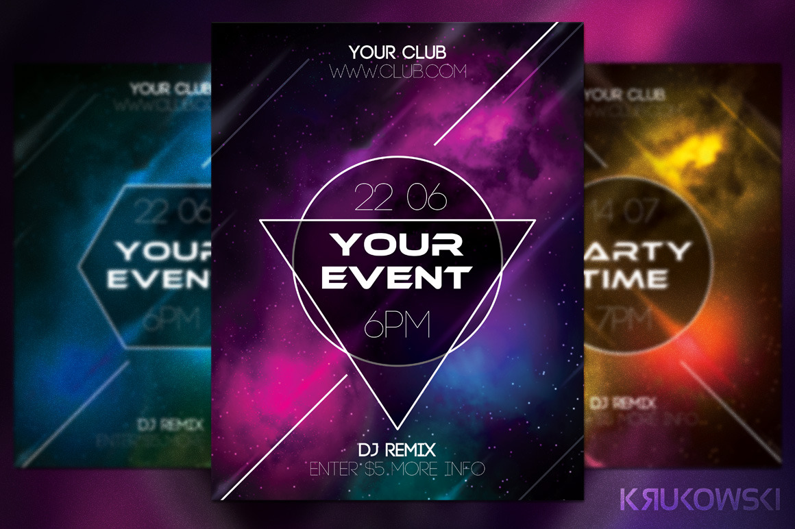 Event Flyer, a Flyer Template by Krukowski Graphics