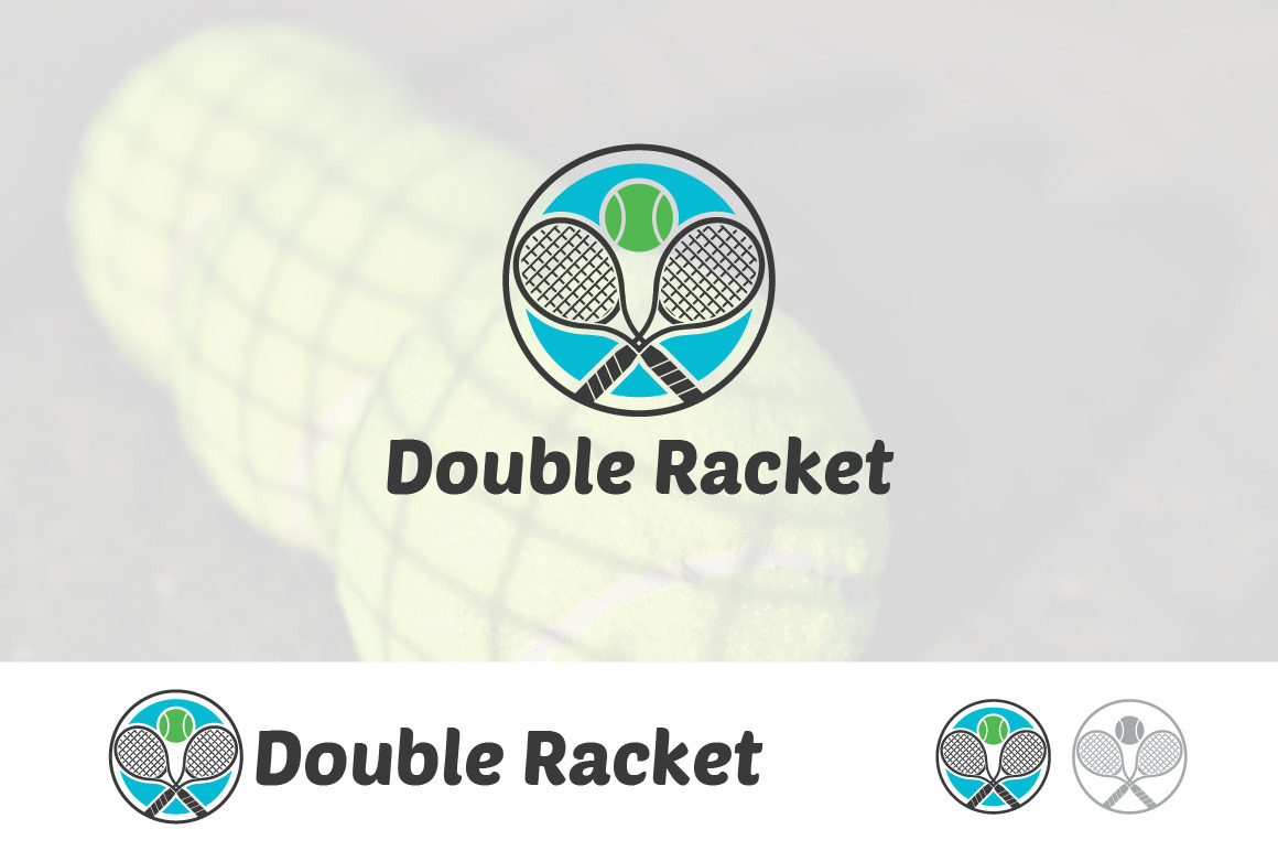 Double Racket Tennis Sport Logo, a Branding & Logo Template by jongcreative