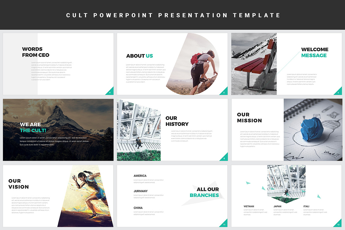 Powerpoint Template - Cult, a Presentation Template by ThemeDevisers